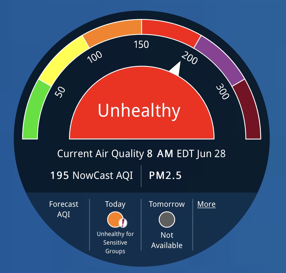 West Michigan under Air Quality Alert due to Canadian wildfires; air ...