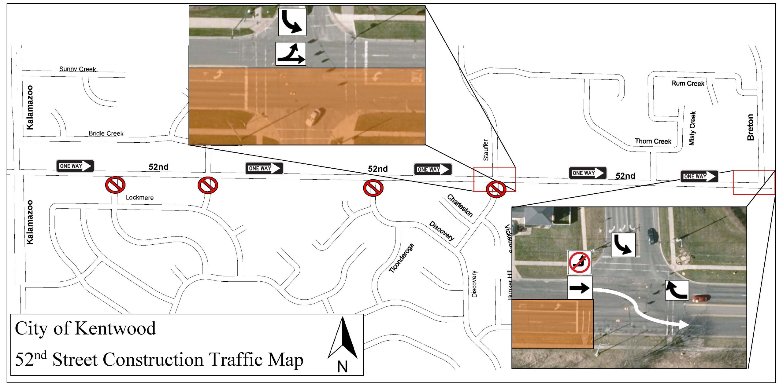 Stauffer and Breton intersections along 52nd St. SE to partially reopen ...